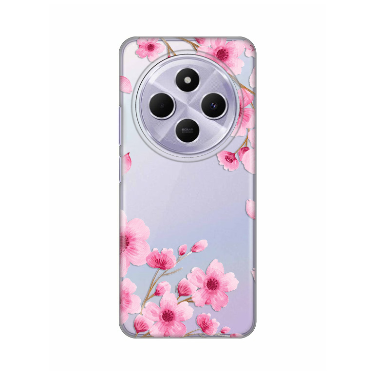 Maska(futrola) Silikonska Print Skin za Xiaomi Redmi 14C Rose Flowers