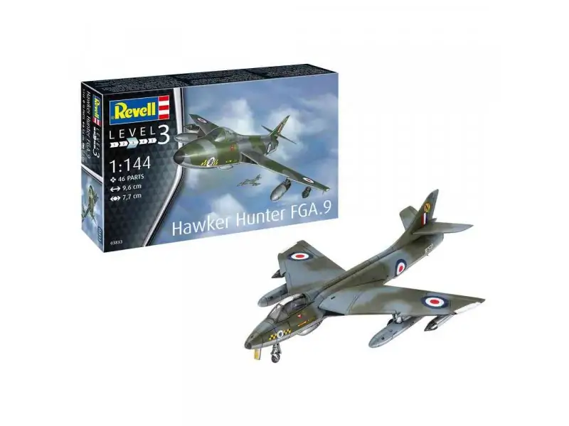 REVELL MAKETA MODEL SET HAWKER HUNTER FGA.9