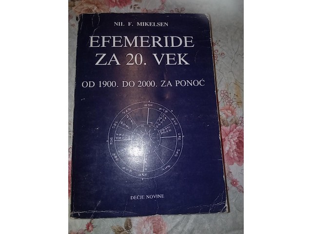 Efemeride za 20. vek - od 1900. do 2000. za ponoć.