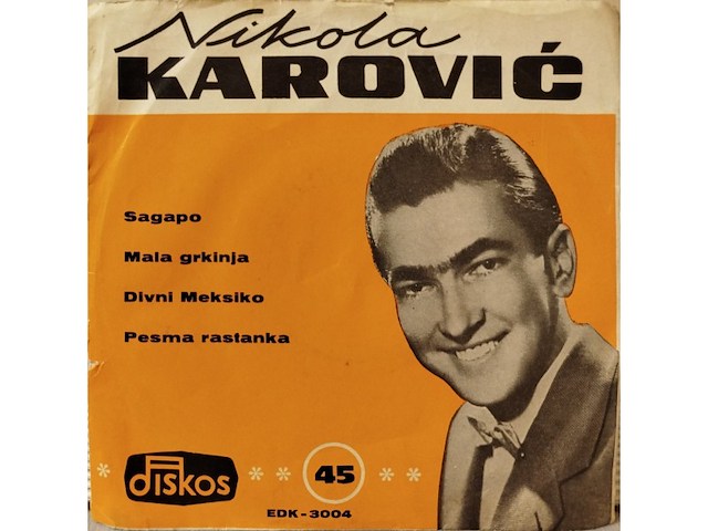 Nikola Karović – Sagapo (singl)