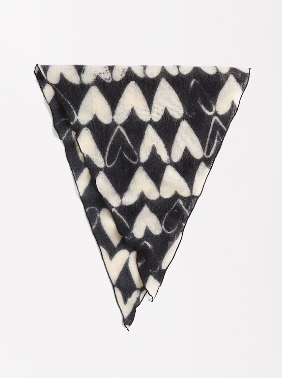 TRIANGULAR PRINTED SCARF