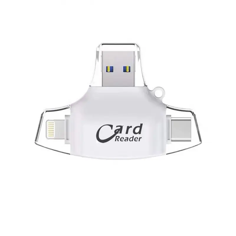 Čitač kartica SD microSD na Type C Lightning USB 2 JWD-84 beli