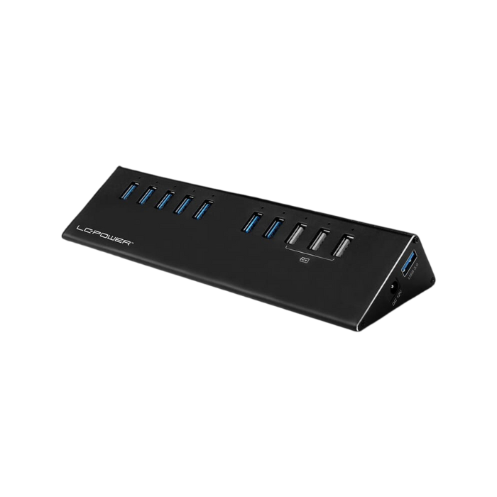 USB 3.0 Hub sa 10 (7+3) portova LC-HUB-ALU-2B-10 LC Power