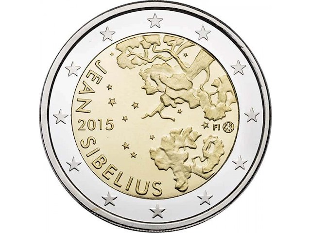 Finska 2 euro 2015. UNC Jean Sibelius