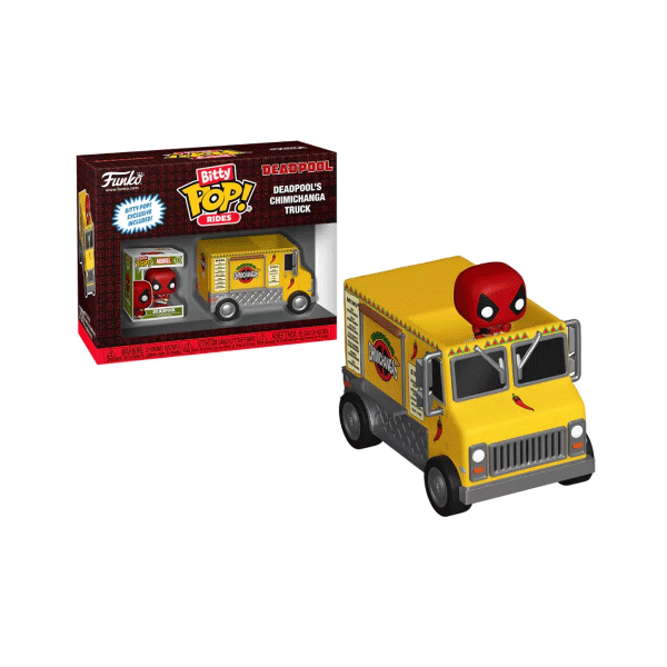 Figura Pop Bitty Ride Marvel Deadpool with Chimichanga Truck Funko 063662