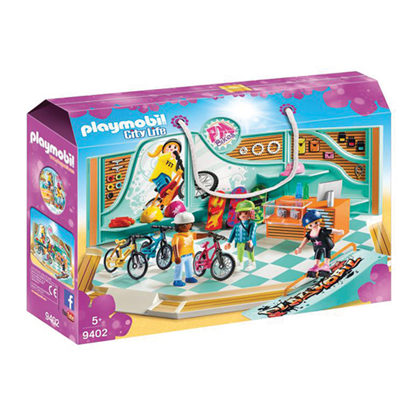 Prodavnica bicikala i skejtova City Life set Playmobil 23189