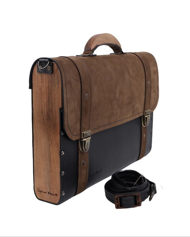 LIGNUM VITAE Torba za laptop Frankie 15.6", Braon