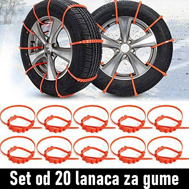 Set od 20 lanaca za gume Grip Way