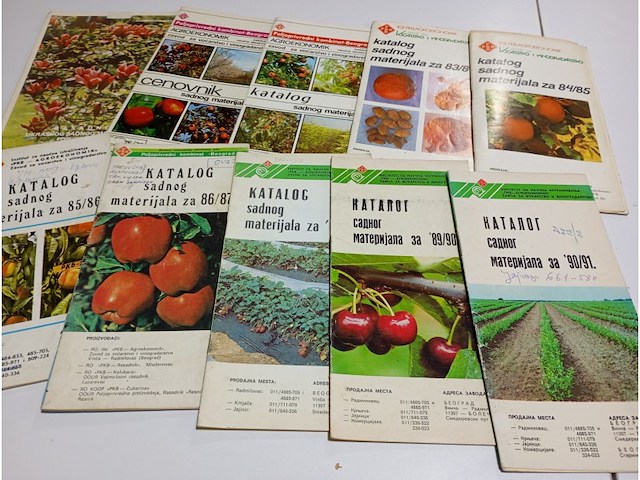 Katalog sadnog materijala 1975-1991 katalozi LOT