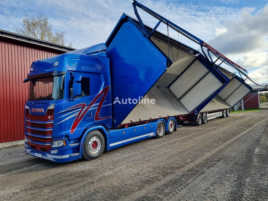 Prodaje se Scania S580 kiper na aukciji + prikolica kiper