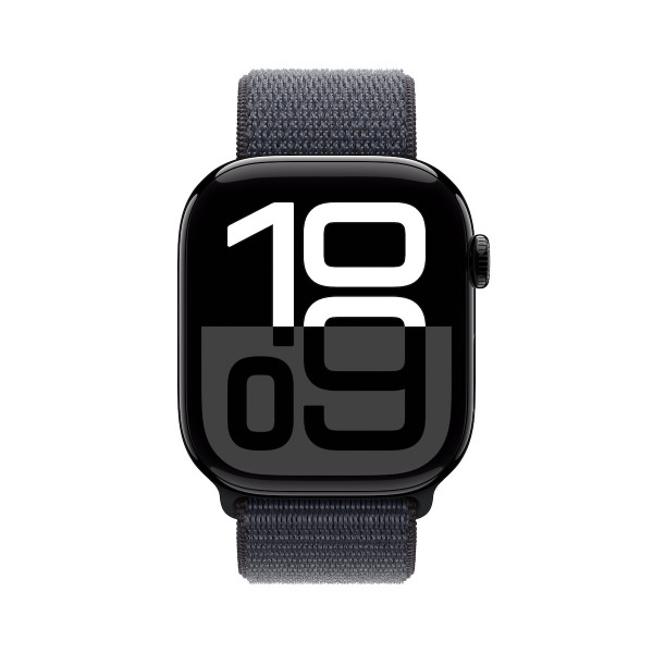 Apple Watch Series 10 GPS 42mm Jet Black Aluminium Case with Ink Sport Loop