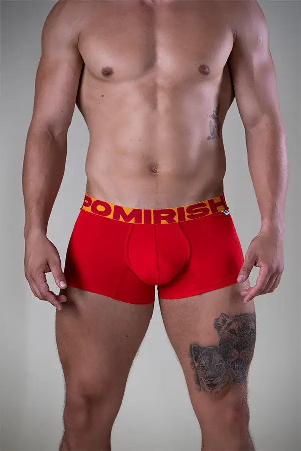 POMIRISHI BAMBOO UNDERWEAR Muške bokserice Trunk, Crvene