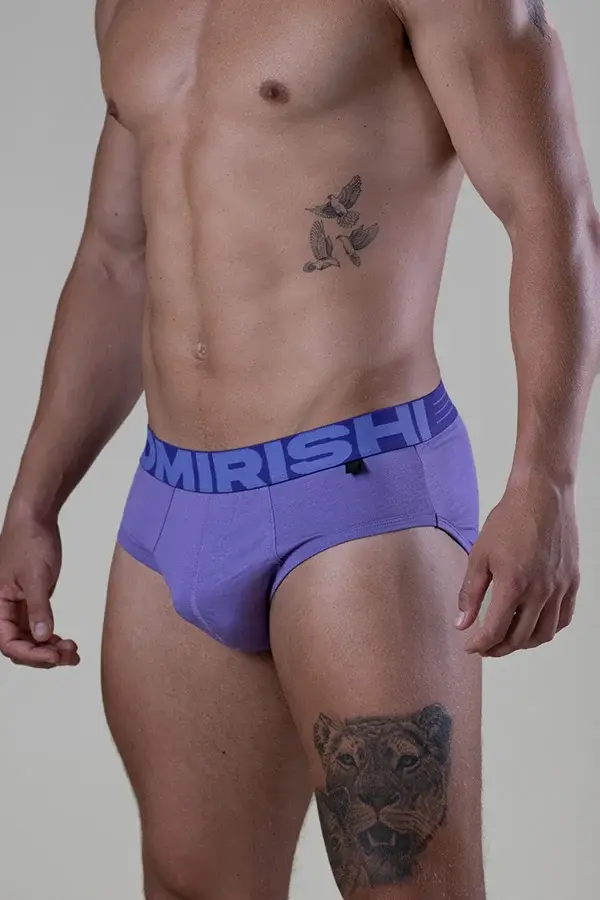 POMIRISHI BAMBOO UNDERWEAR Muške slip gaće Premium, Lavanda