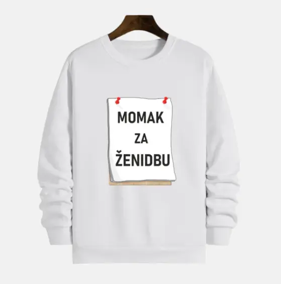 MAFIMI Muški duks Momak za ženidbu, Beli