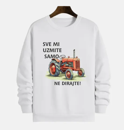 MAFIMI Duks Sve mi uzmite samo traktor ne dirajte, Beli