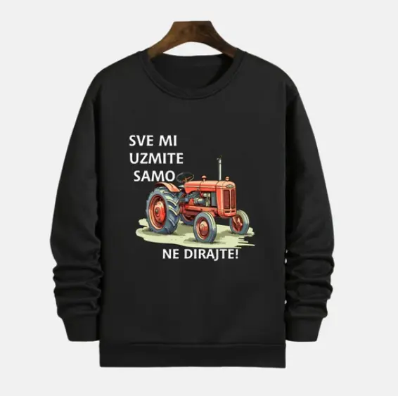 MAFIMI Duks Sve mi uzmite samo traktor ne dirajte, Crni