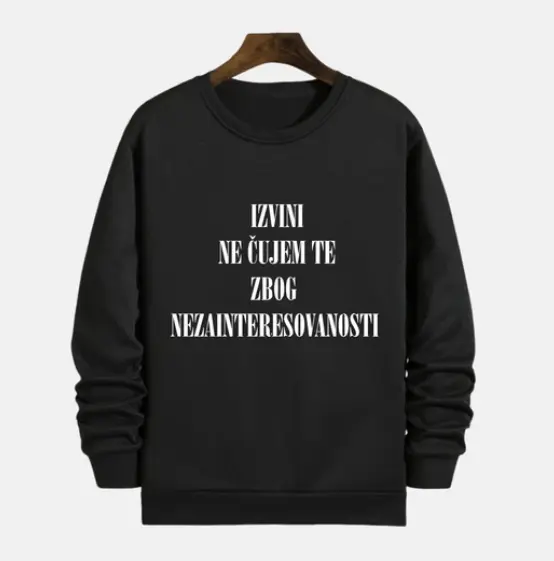 MAFIMI Duks Izvini ne čujem te zbog nezainteresovanosti, Crni