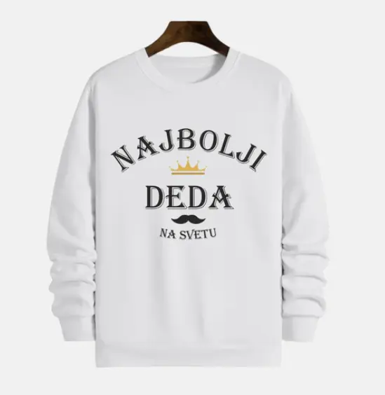 MAFIMI Muški duks Najbolji deda, Beli