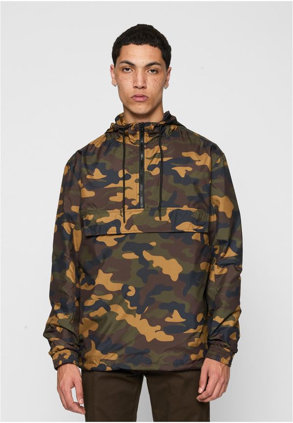 CAMO PULL OVER WINDBREAKER WOODCAMO