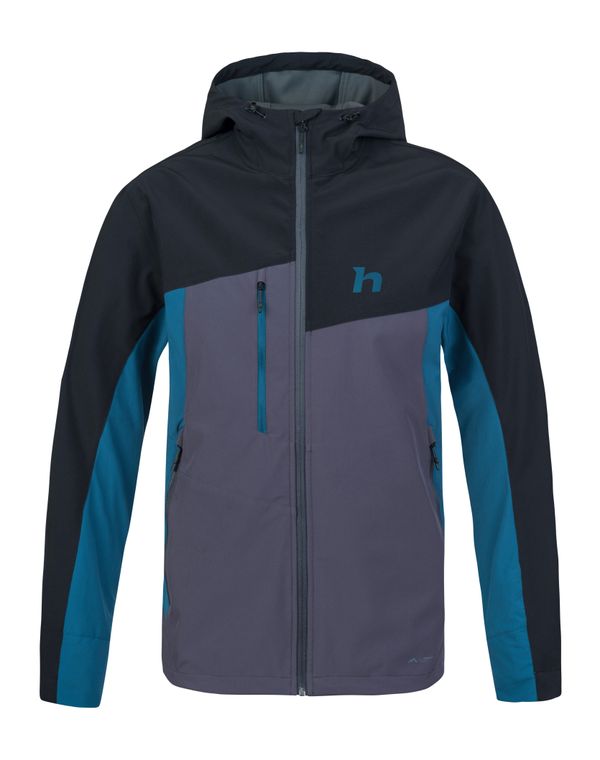 MEN'S SOFTSHELL JACKET HANNAH CARSTEN II ANTHRACITE/SAILOR BLUE