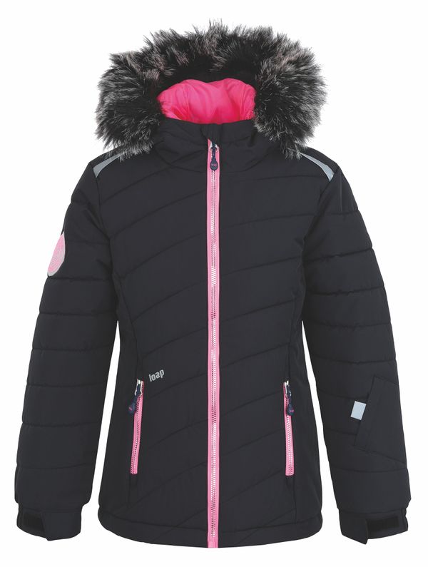 GIRLS' SKI JACKET LOAP FUKSIE BLUE