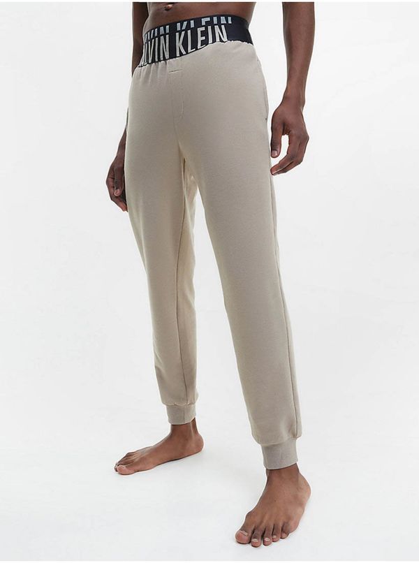 CALVIN KLEIN UNDERWEAR MENS PYJAMA PANTS BEIGE - MEN