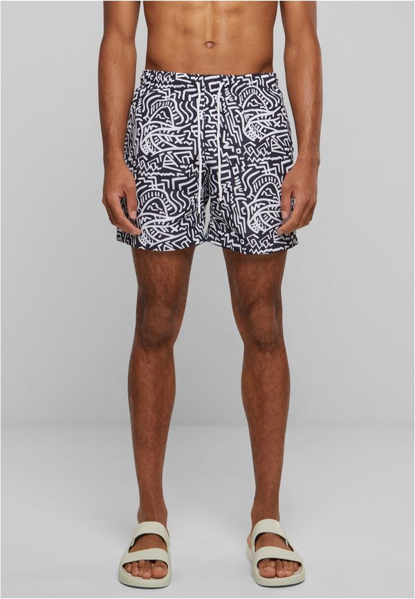 SWIMSUIT PATTERN SIGNS AOP