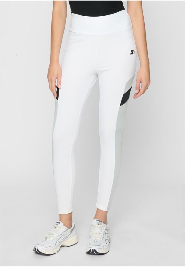 WOMEN'S HIGH-WAISTED STARTER SPORTS LEGGINGS WHITE/BLACK