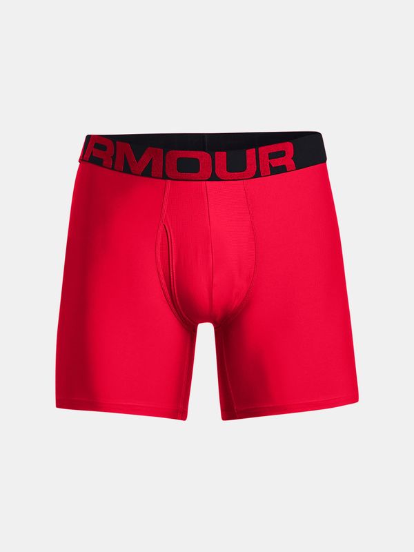 UNDER ARMOUR BOXER SHORTS TECH 6IN 2 PACK-RED - MEN'S