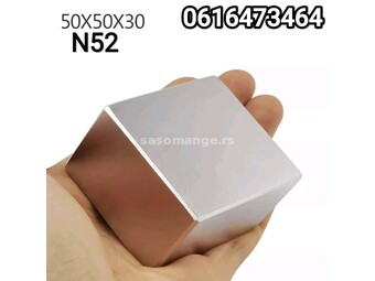 N52 50x50x30mm Bolk Magneti