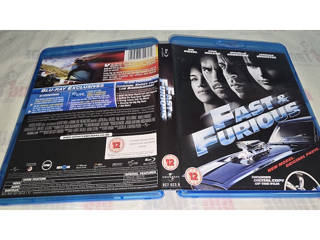 Fast &; furious Blu-ray + DVD