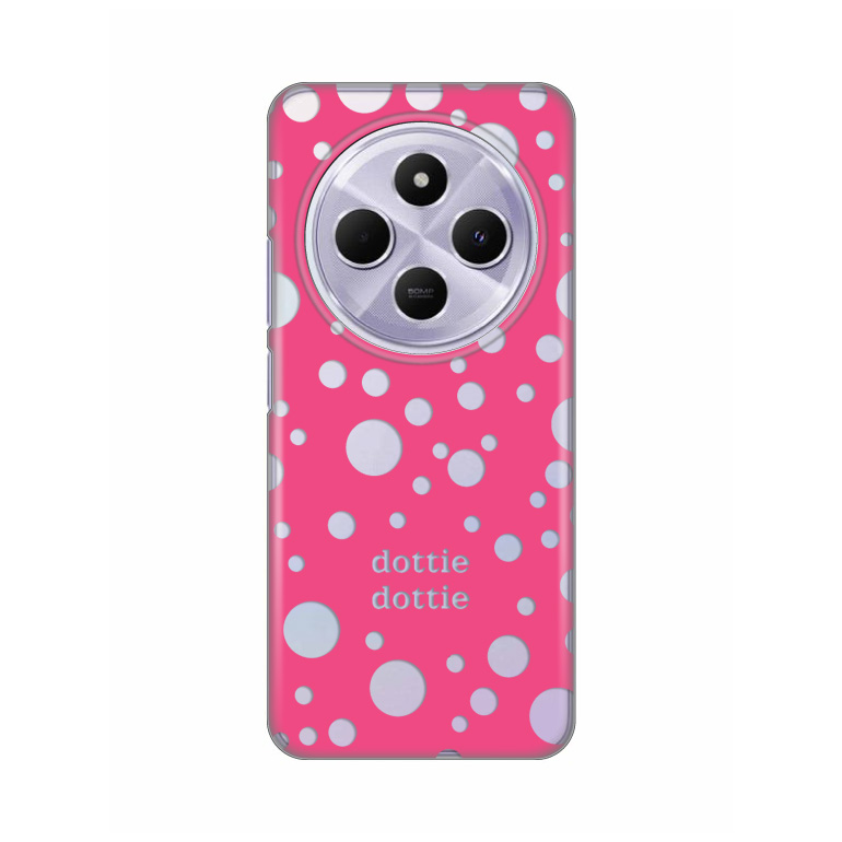 Silikonska futrola print Skin za Xiaomi Redmi 14C Dottie Dottie Pink