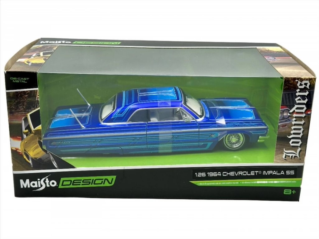 MAISTO METALNI MODEL AUTICA 1:26 1964 CHEVROLET IMPALA