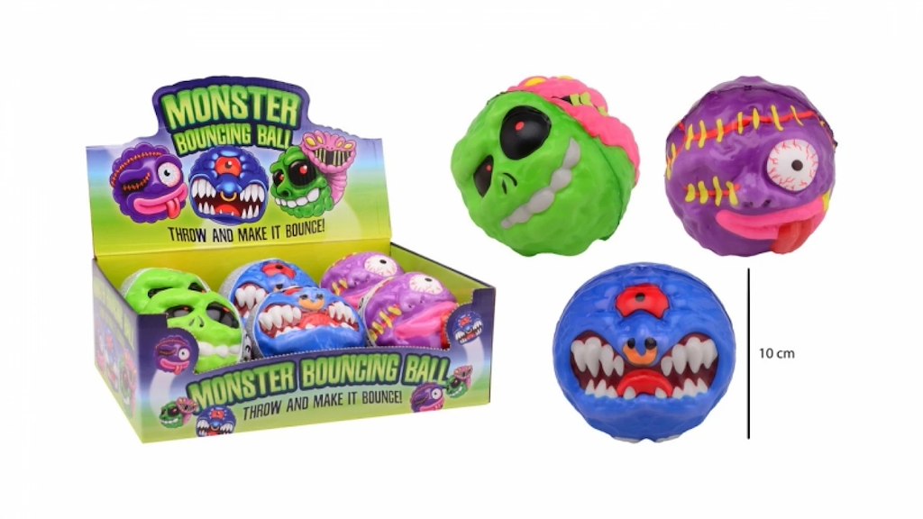 BOUNCING MONSTER LOPTICA 10 CM 3 ASS CENA ZA 1 KOM