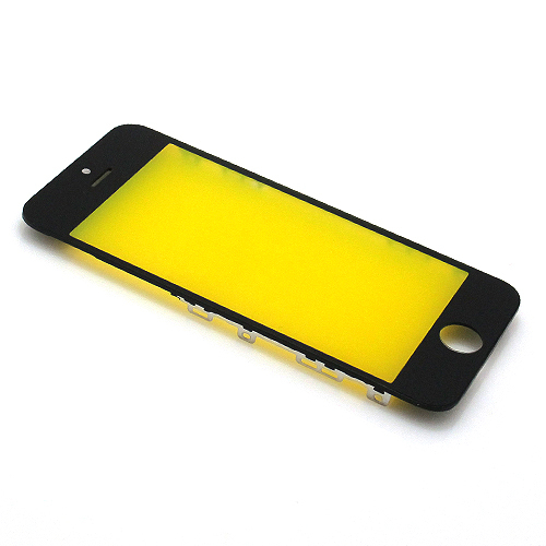 Staklo touchscreen-a za iPhone 5 sa frejmom black (MS)