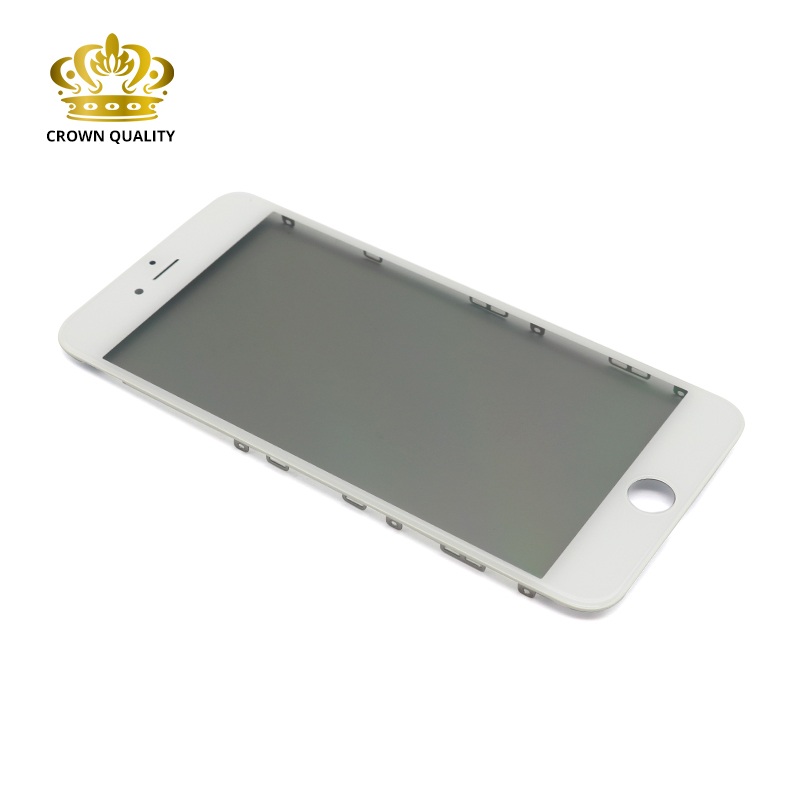 Staklo touchscreen-a za Iphone 7 Plus + frame + OCA stiker + polaroid ORG (Crown Quality) white (MS)