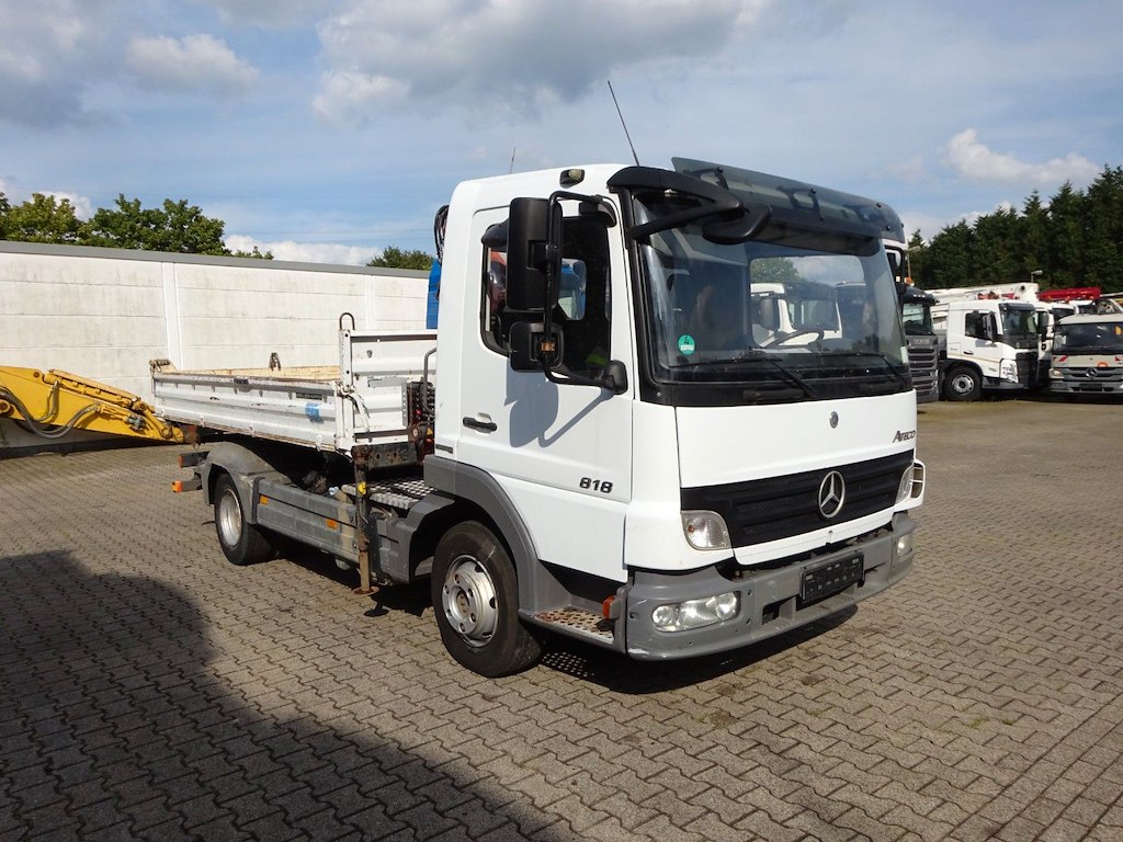 Mercedes-Benz Atego 818 3 way Meiller tipper + crane Terex 36.2 kamion kiper < 3.5t