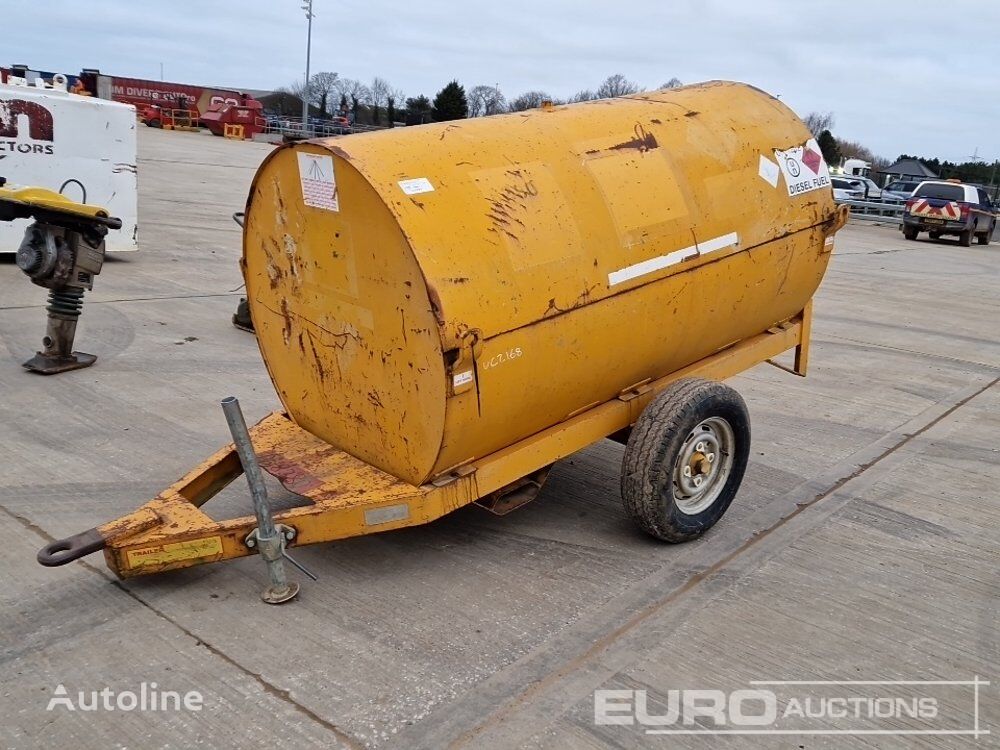 Prodaje se 950 Litre Single Axle Bunded Fuel Bowser, Manual Pump rezervoar za skladistenje goriva na aukciji