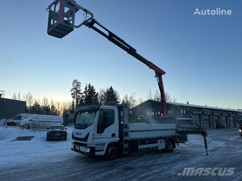 IVECO Eurocargo 100 E21 sähkölaitos varustein kamion s ravnom platformom