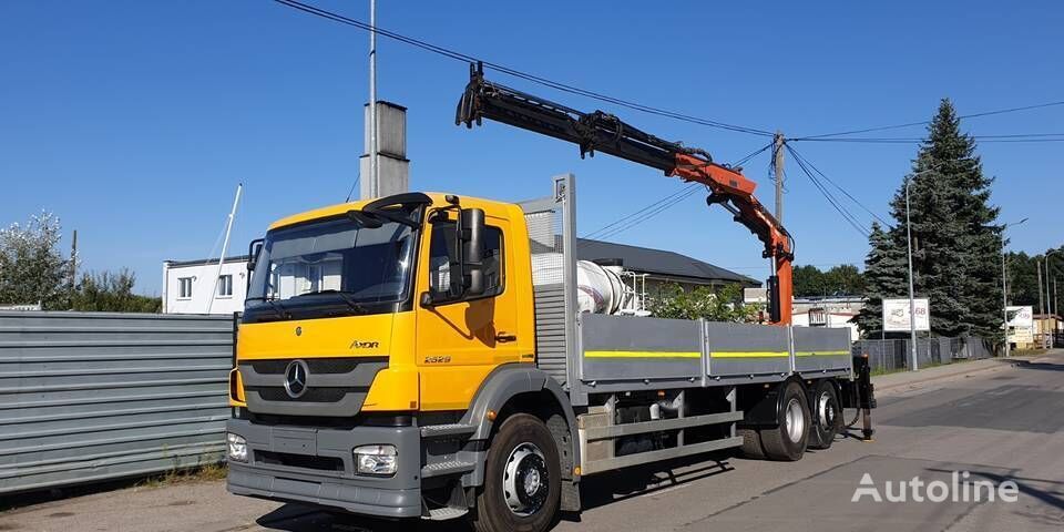 Mercedes-Benz AXOR 2529 HDS Kran Crane ATLAS 105 Niski Przebieg kamion s ravnom platformom