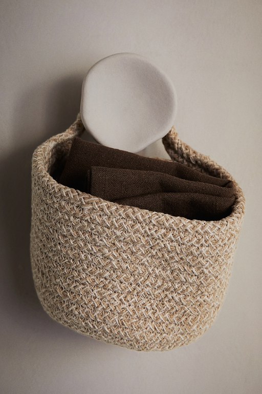 Extra-small cotton storage basket