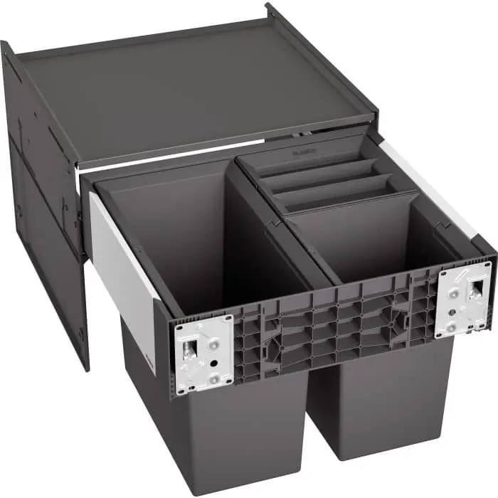 BLANCO Kanta za sortiranje smeća Select II 50/3, 468x400x361mm, Siva
