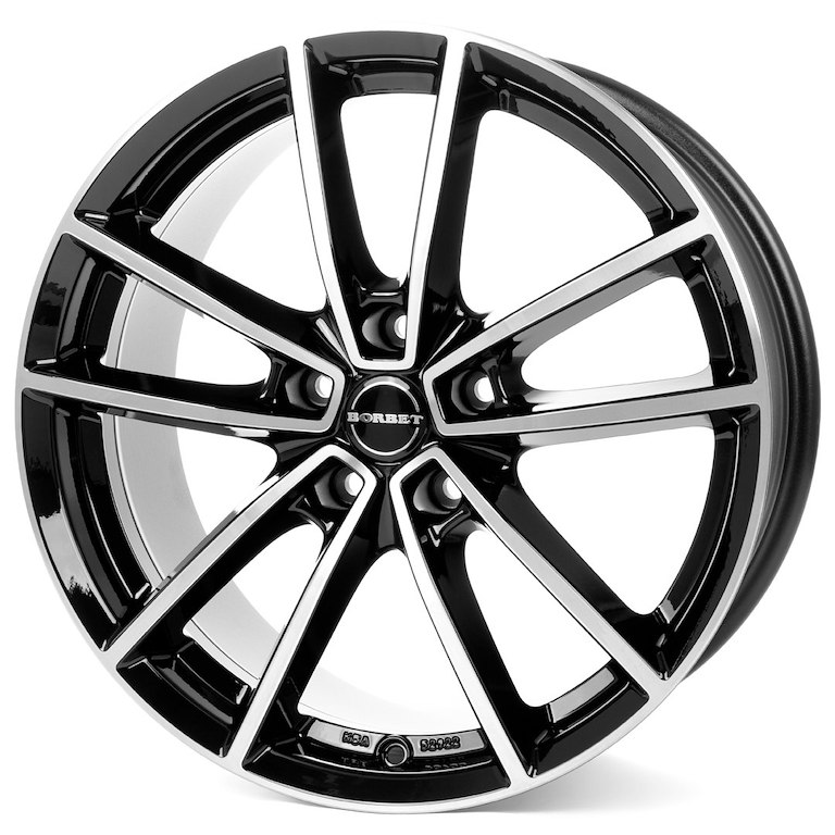 BORBETW BLACK POLISHED GLOSY 19x8-5/114.3