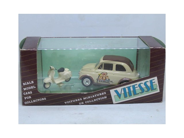 1:43 vitesse fiat 500 ferrero &; vespa