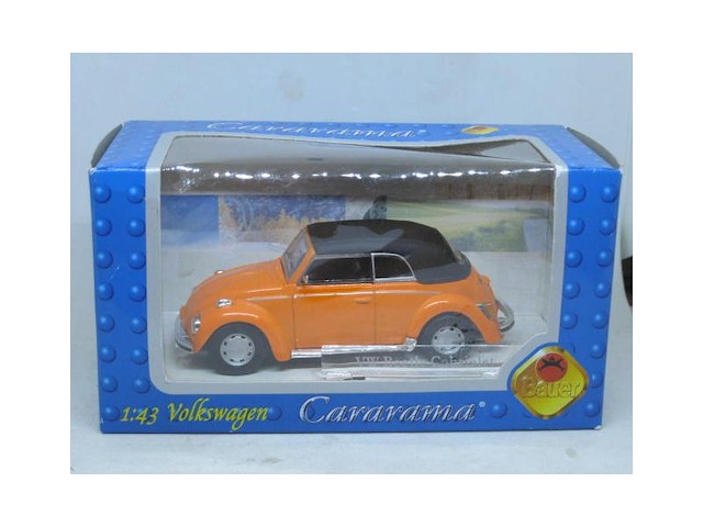 1:43 cararama VW beetle cabriolet