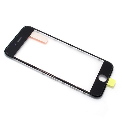 Staklo touchscreen-a za iPhone 6G sa frejmom + oca black (MS)