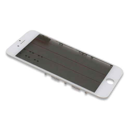 Staklo touchscreen-a za iPhone 7 sa frejmom + oca i polaroid white Original (MS)