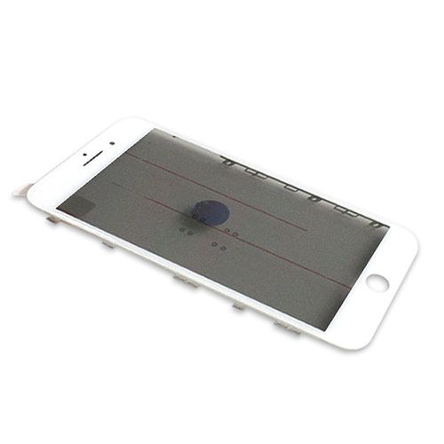 Staklo touchscreen-a za iPhone 8 Plus sa frejmom + oca I polaroid white Original (MS)