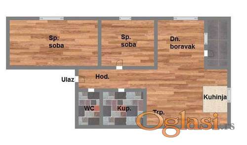 Adice trosoban stan 60m2 izgradnja