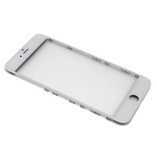 Staklo touchscreen-a za iPhone 6S PLUS + frame + OCA stiker (Crown Quality) white (MS)